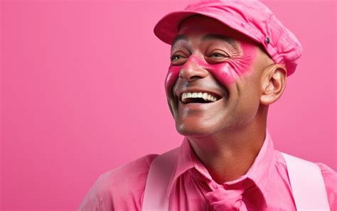 Premium Photo Happy Smiling Miner With Helmet In The Color Background