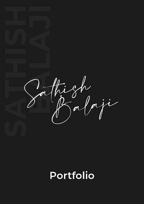 Sathish Balaji Portfolio Sathishbalaji0612 Page 1 10 Flip PDF