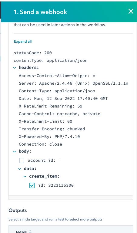 Solved Hubspot Community Save Webhook Response To Set Value To A