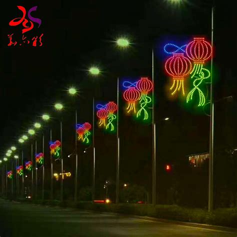3d Christmas Led Pole Motif Lights Led Pole Street Motif Lights For