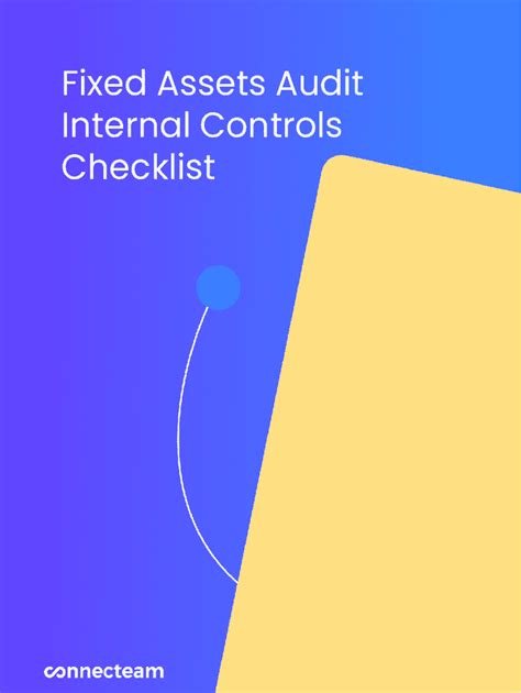 Fillable Online Fixed Assets Audit Internal Controls Checklist Fax