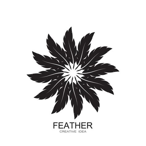 Feather Logo Vector Template 25875753 Vector Art At Vecteezy