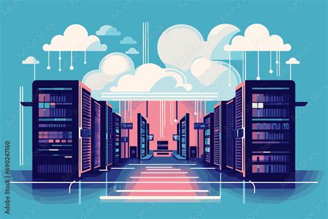 Cloud Computing A Digital Service Or Application With Data Transmission Network Computing