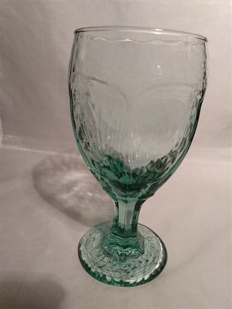 Chivalry Green Water Goblets Set Of Four Etsy