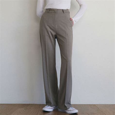포멀 라인 부츠컷 슬랙스 베이지 감도 깊은 취향 셀렉트샵 29cm