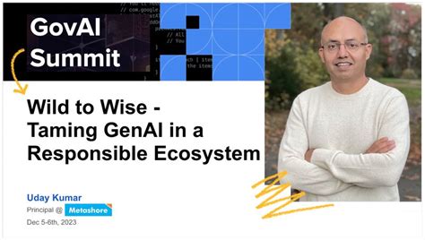 uday kumar on linkedin govaisummit govcon generativeai