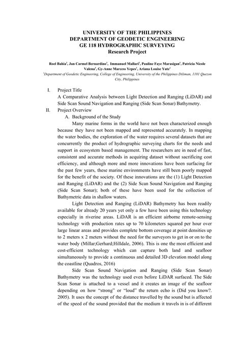 pdf a comparative analysis between light detection and ranging lidar