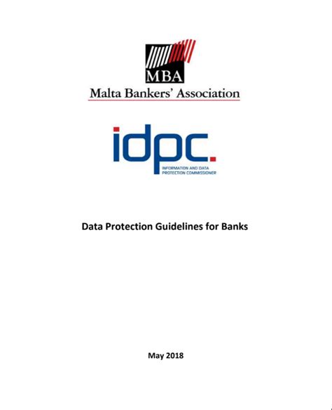 Data Protection Guidelines For Banks Bookory