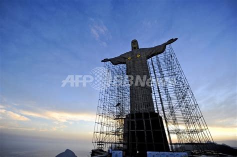 巨大キリスト像に落書き、リオデジャネイロ 写真1枚 国際ニュース：afpbb News