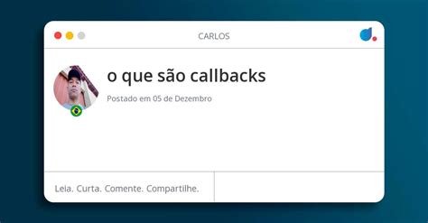 O Que São Callbacks