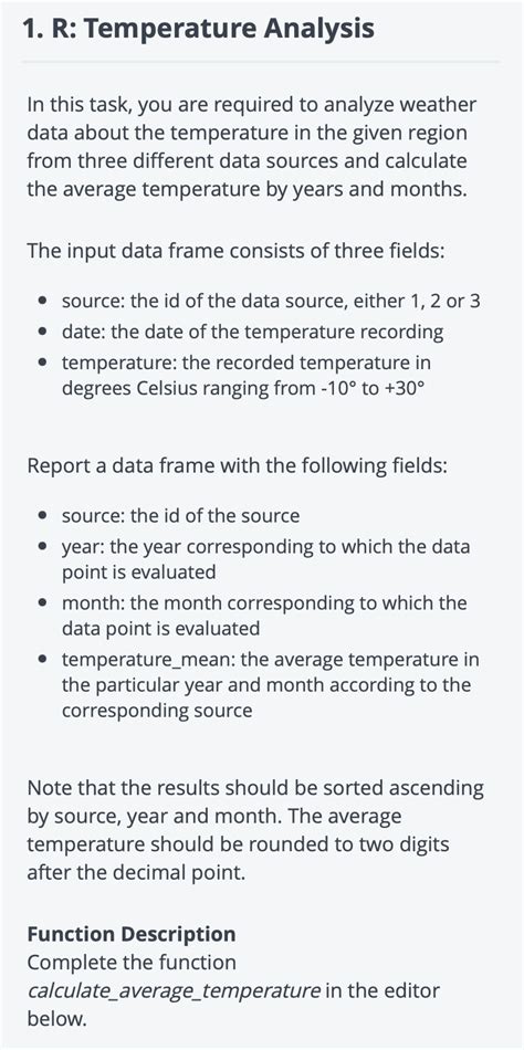 Solved Complete The Calculateaveragetemperature