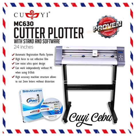 Cuyi Mc630 Cutter Plotter 24 Inches Machine With Stand And W Auto