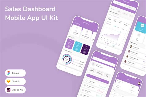 Sales Dashboard Mobile App Ui Kit An Ui Kit Template By Betush