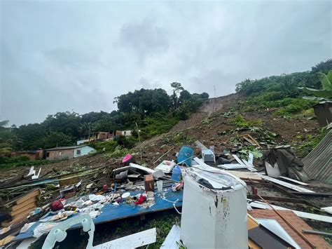 Deslizamento De Terra Atinge Casas E Deixa Feridos No Bairro Cidade De