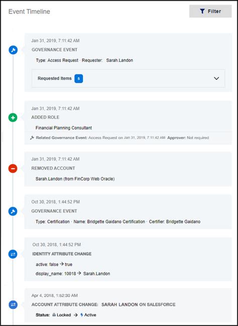 Viewing Access History Sailpoint Identity Services