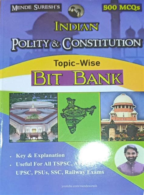 Mende Suresh Indian Polity Topic Wise 500 MCQs Bit Bank Useful For
