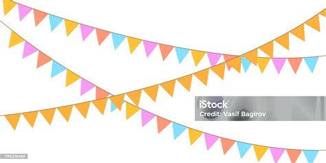 플래그 벡터 그림파티 배경 Eps 10 번팅 플래그 생일 플래그 벡터 일러스트 Carnival에 대한 스톡 벡터 아트 및 기타 이미지 Carnival School