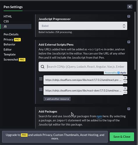 Setting up React on Codepen - JavaScript - The freeCodeCamp Forum