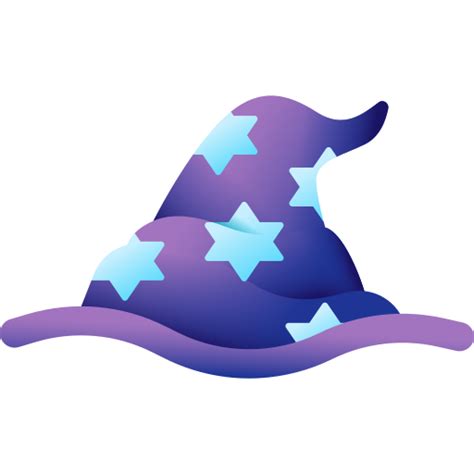 Wizard Hat 3d Color Icon