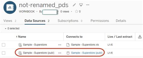 Find Connected Workbooks To Published Data Source Using Tableau Server
