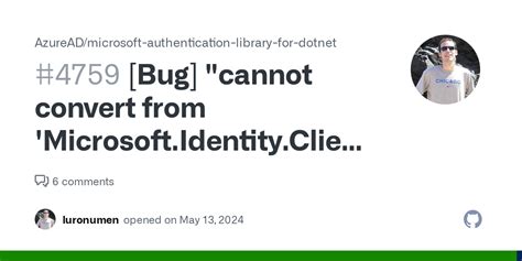 Bug Cannot Convert From Microsoft Identity Client BrokerOptions To