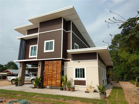 ไอเดีย รีโนเวทบ้านครึ่งปูนครึ้งไม้สองชั้น สวยสไตล์โมเดิร์น งบก่อสร้าง