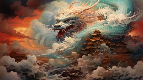 祥龙的平面插图插画图片下载 正版图片600477204 摄图网