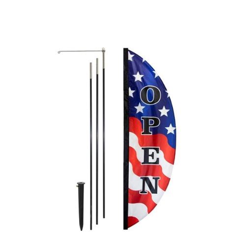 Open Feather Flag Set Liberty Flag And Specialty