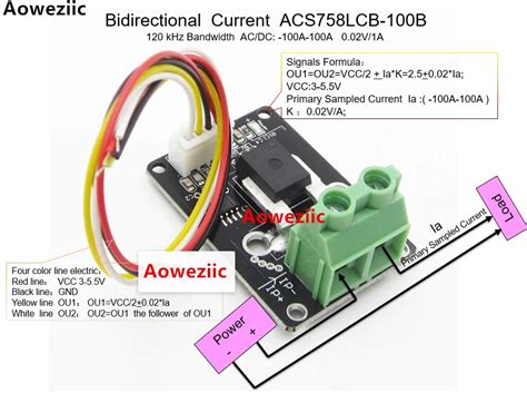 Aoweziic Bidirectional Ac Dc Current Sensor Module Acs Lcb B