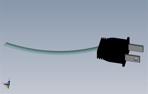 电源插头电缆solidworks 2015模型图纸免费下载 懒石网