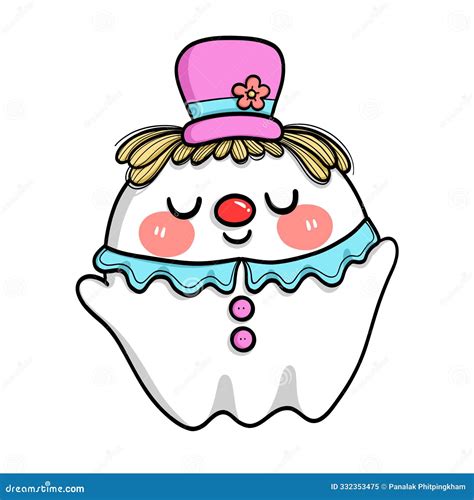 Cute Funny Ghosts Stock Illustration Illustration Of Cute 332353475