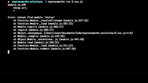Expressworks 5 Css With Stylus Solution Youtube