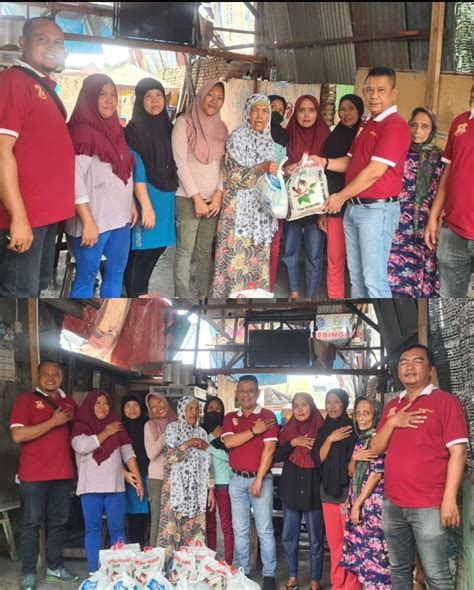 Jumat Barokah Ketua Pewarta Berbagi Sembako Pada Kaum Duafa