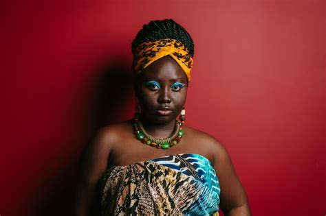 Premium Photo Confident Plus Size African Woman Wearing Traditional