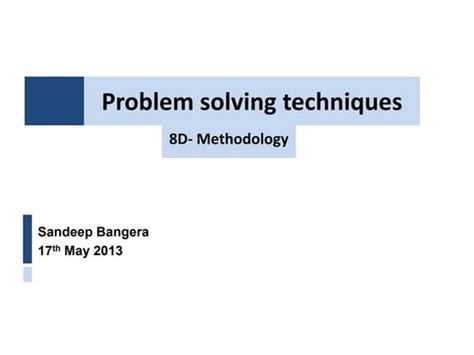 8d Problem Solving Report Template With Guidance Ppt Technology And Computing