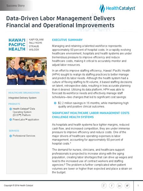 Data Driven Labor Management Delivers Financial And Operational