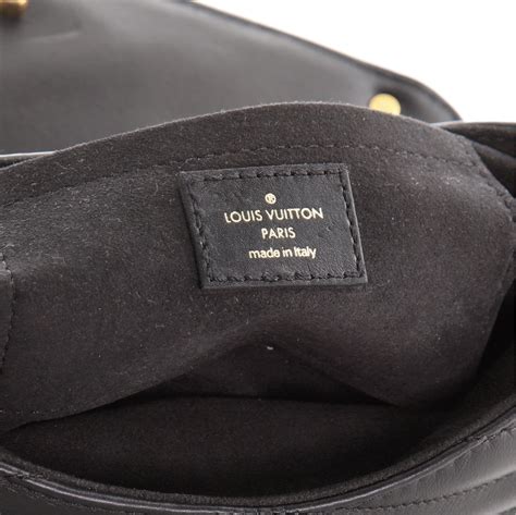 Louis Vuitton New Wave Chain Bag Quilted Leather Pm Black 77504344