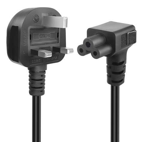 Gelrhonr 90°c5 Cloverleaf Mickey Mouse Power Cable 3pin Bs 1363 To C5