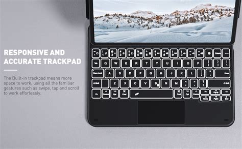 Doohoeek Bluetooth Keyboard Touch Floating Design For Ipad Air 5th 2022 4th 2020 Genandipad Pro 11