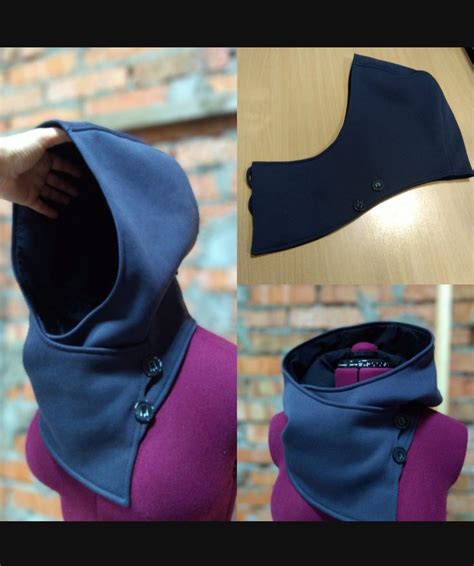 Съёмный капюшон Из футера Poncho Pattern Sewing Fashion Sewing
