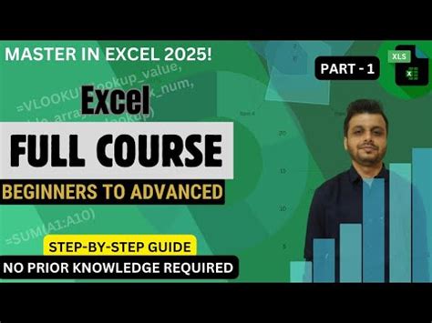 Microsoft Excel Full Course for Beginners to Advanced | Learn Excel in 2025! - YouTube