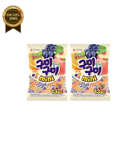 롯데웰푸드 젤리셔스 구미구미 미니 13p X 2개 티몬