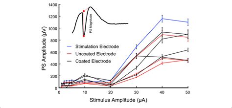 representative input output curves of ps amplitude in the ca1 region