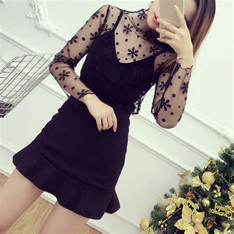 New Women Mesh Sheer See Through Long Sleeve Crop Top T Shirt Blouse