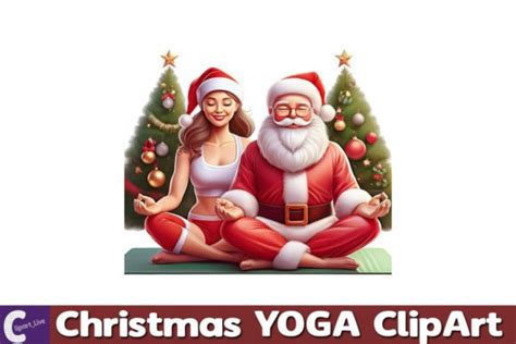 Christmas Yoga Clipart Vol 260 Graphic By Clipart Live · Creative Fabrica