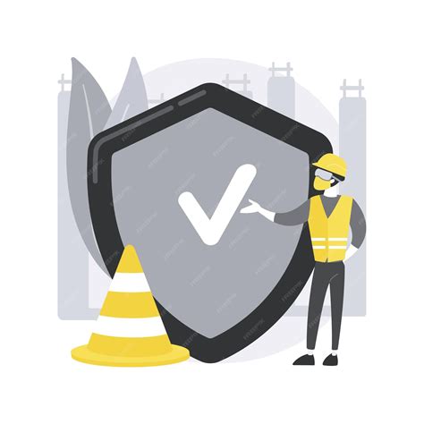 Premium Vector Workplace Safety Abstract Concept Illustration