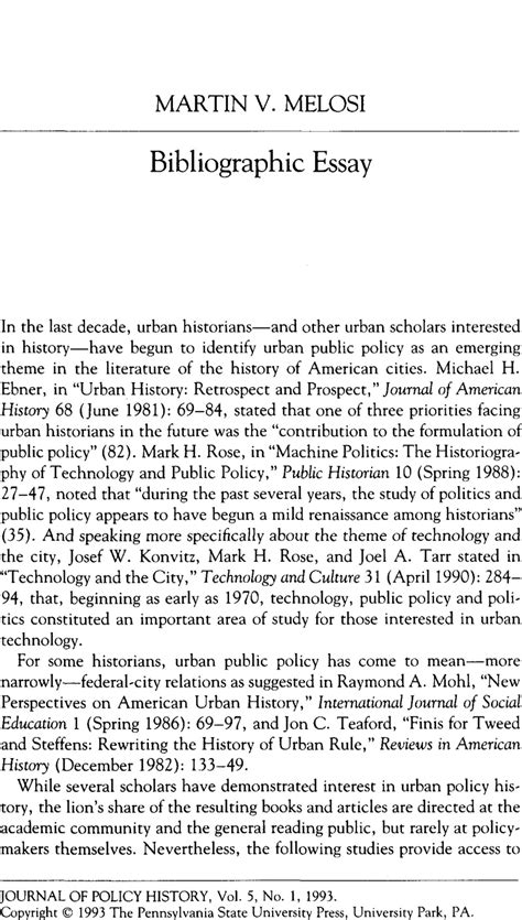 Bibliographic Essay Journal Of Policy History Cambridge Core