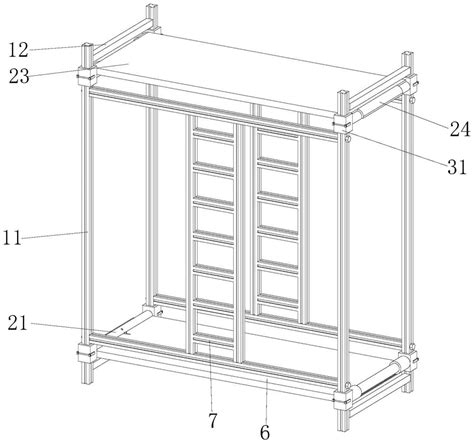 一种可调节的钢结构施工装配式支撑架的制作方法 2