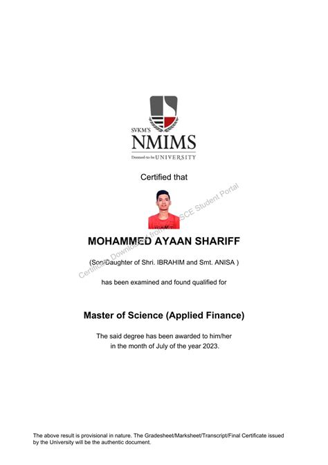 Mohammed Ayaan Shariff On Linkedin Nmims Graduated Mastersdegree 30 Comments