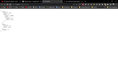 data structures misunderstand singly linked list stack overflow